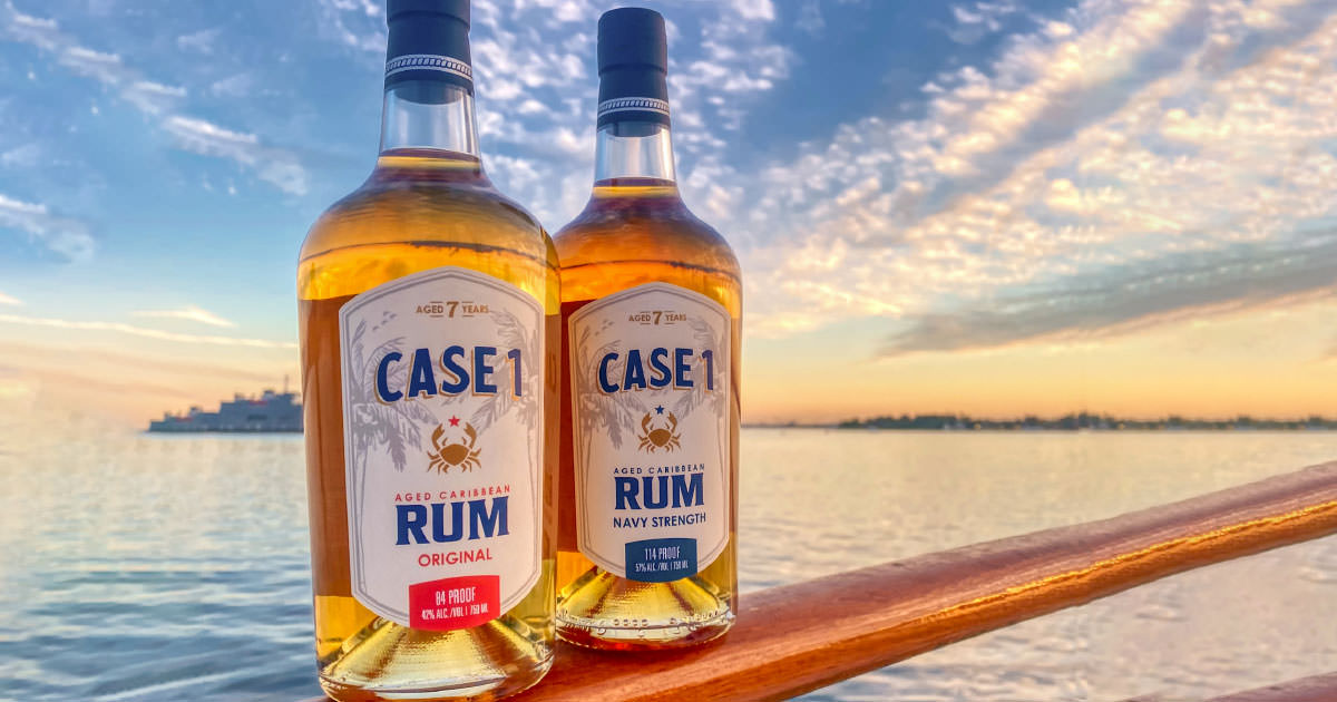 Case 1 Rum Original 84 Proof and Navy Strength 114 Proof Aged Rum