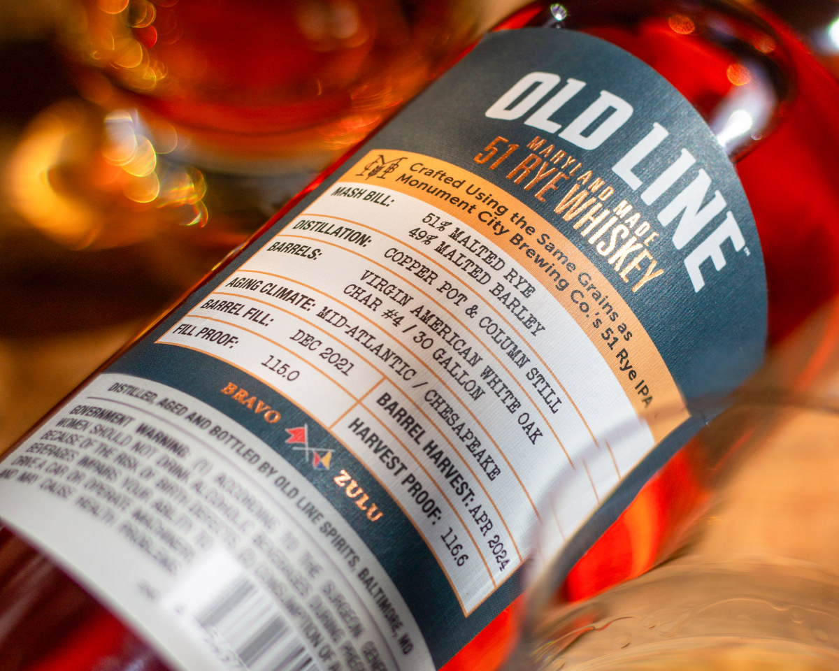 Old Line Spirits 51 Rye Whiskey - Maryland High Malt Rye Whiskey