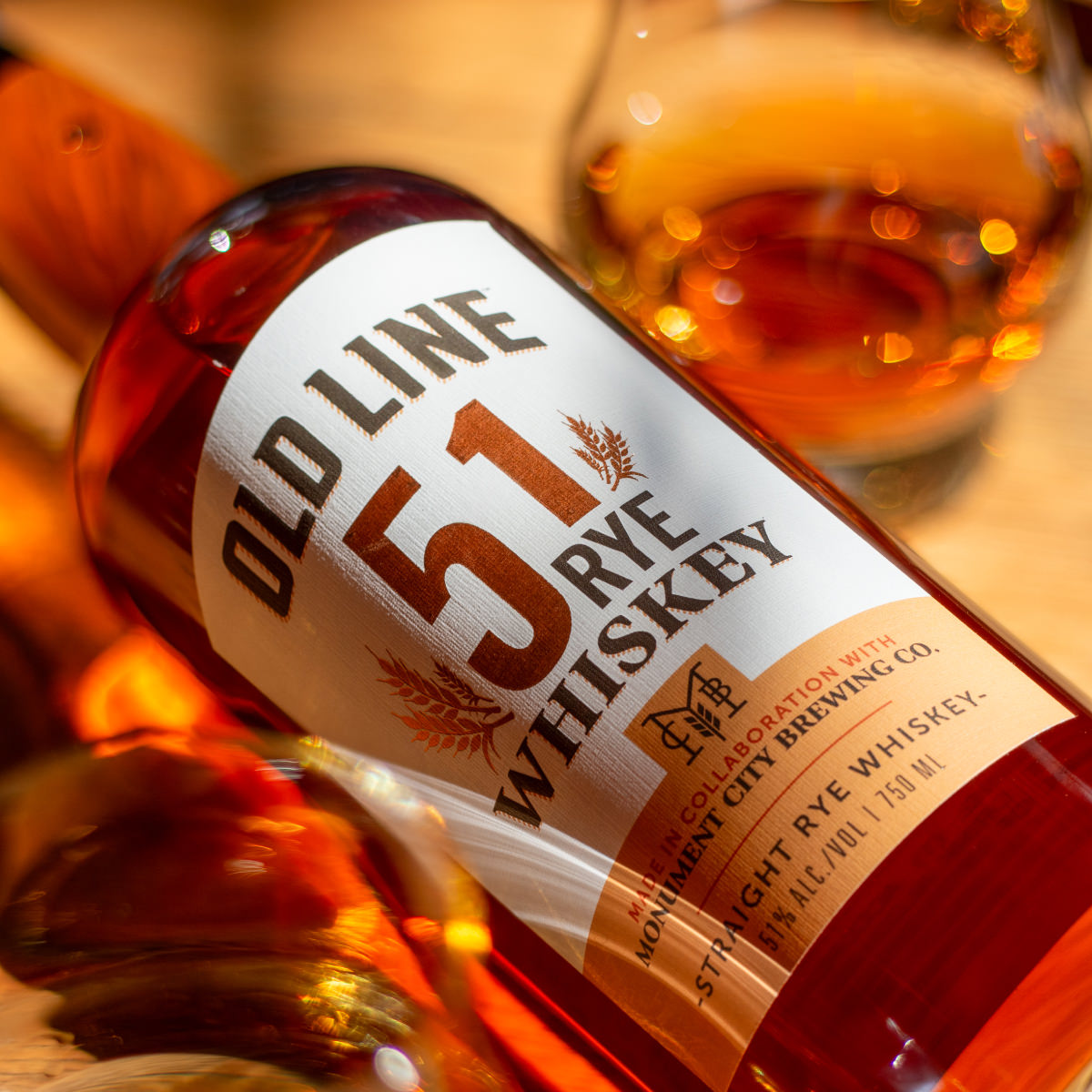 Old Line Spirits American Single Malt Whiskey and Case 1 Aged Rum