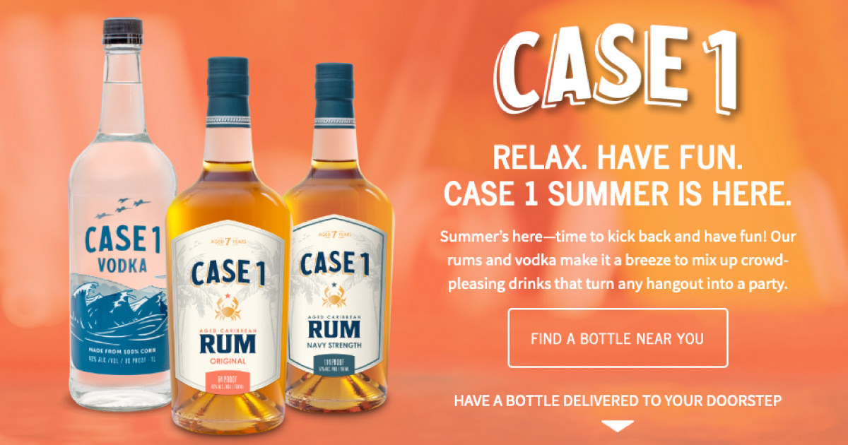 Case 1 Summer Caribbean Rum and Maryland Vodka by Old Line