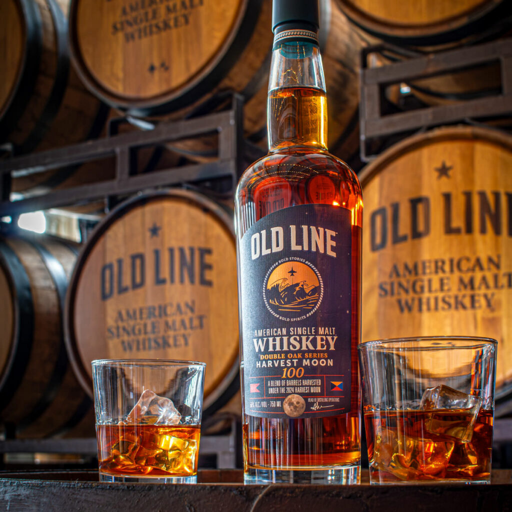 Old Line Spirits American Single Malt Whiskey and Case 1 Aged Rum