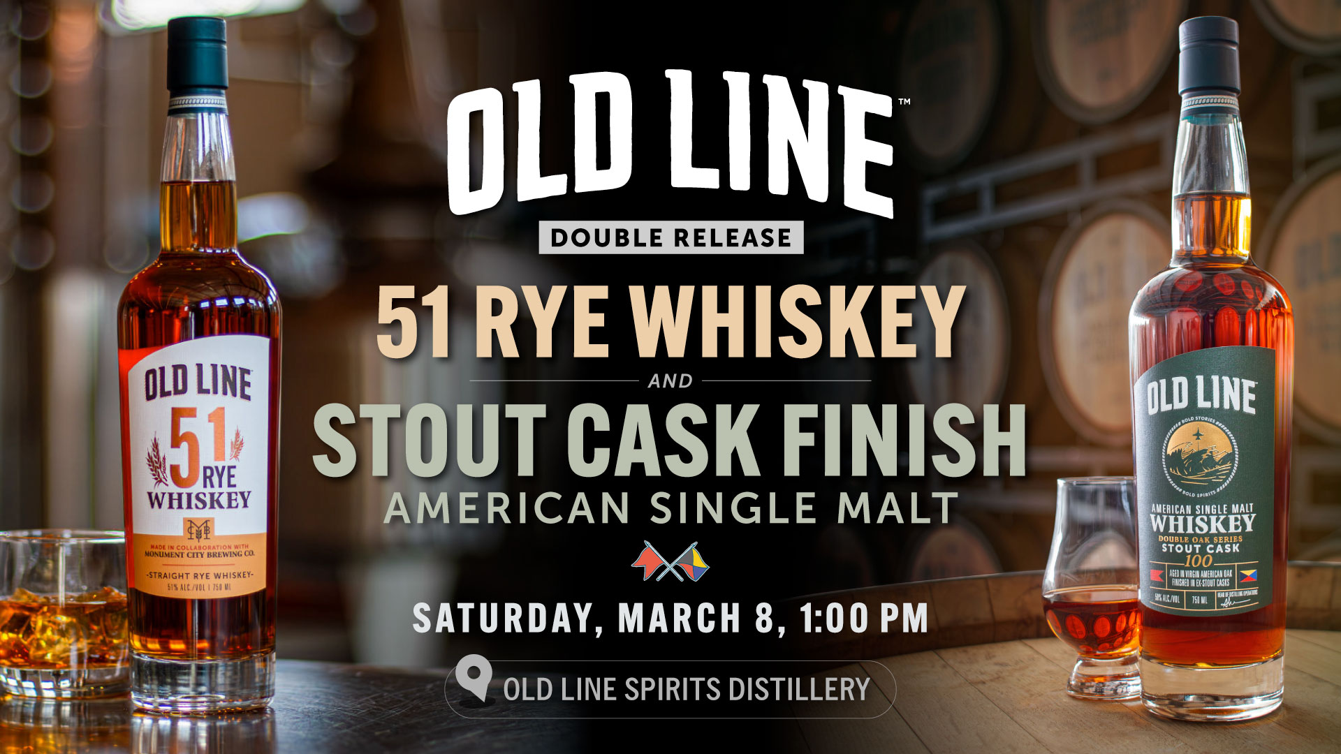 Old Line - 51 Rye Whiskey & Stout Cask Finish Whiskey Release